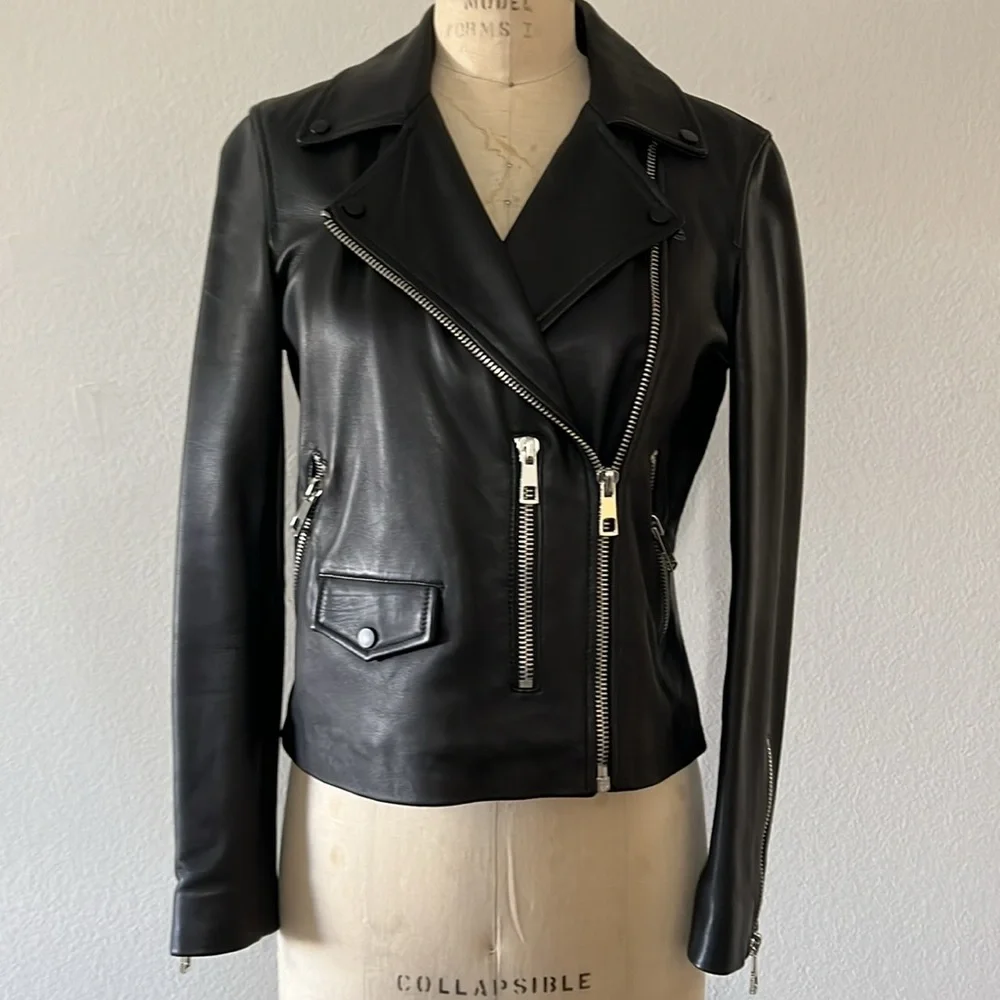 Whistles | Jackets & Coats | Agnes Leather Moto Jacket | Poshmark